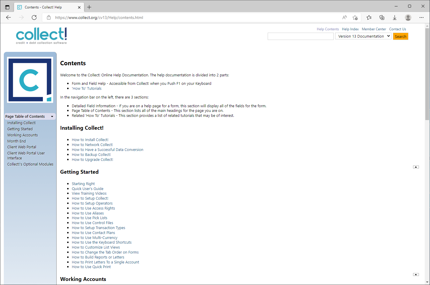 Primary, detail, control screens, company, client, functions